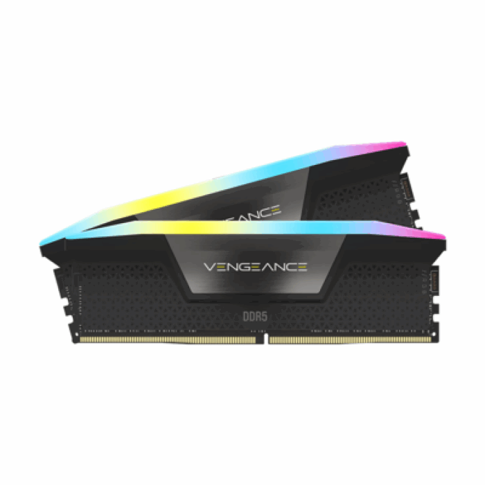 RAM (แรม) CORSAIR VENGEANCE RGB 32GB (16×2) DDR5 5600MHz BLACK ...